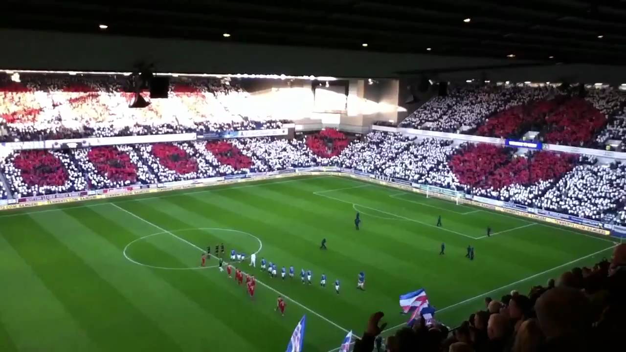 Poppy display at Ibrox 13/10/11 - YouTube