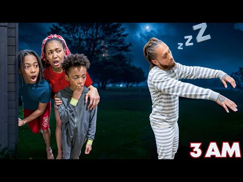 SIBLINGS Catch DAD SLEEPWALKING At Night 🫣