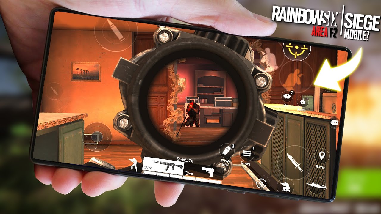 TÁ INCRÍVEL! Area F2 "R6 Mobile" - PRIMEIRA GAMEPLAY - YouTube