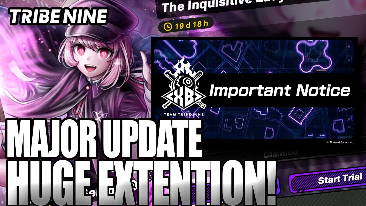 Extra Time to Save! Tribe Nine's Major Update Delayed! Whats Next? - YouTube