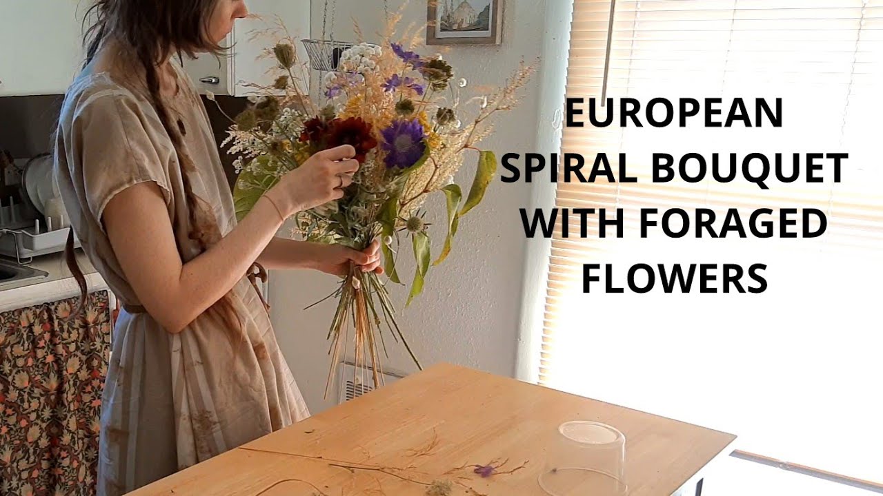Foraged Flowers Spiral Bouquet - Waning Summer - YouTube