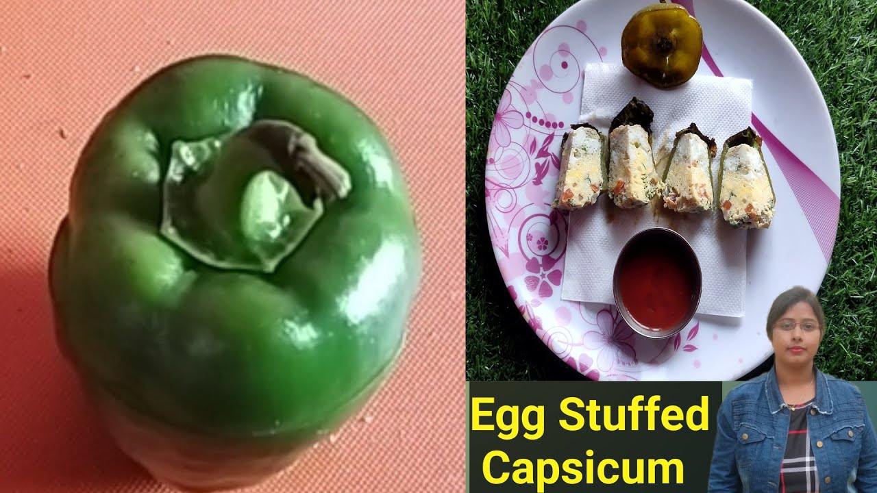 ক্যাপসিকাম আর ডিম দিয়ে বানিয়ে ফেলুন ইউনিক রেসিপি।Egg Stuffed Capsicum ...