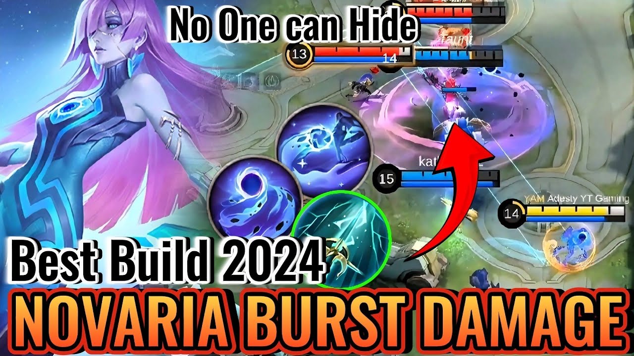 Solo Rank Novaria Gameplay Mobile Legends - Top Global Build - Best ...