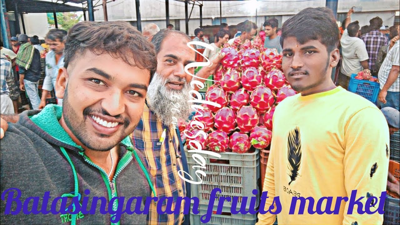 #today #hyderabad #batasingaram fruits market 🥭🍓🐡🐡 ramoji Film City ...