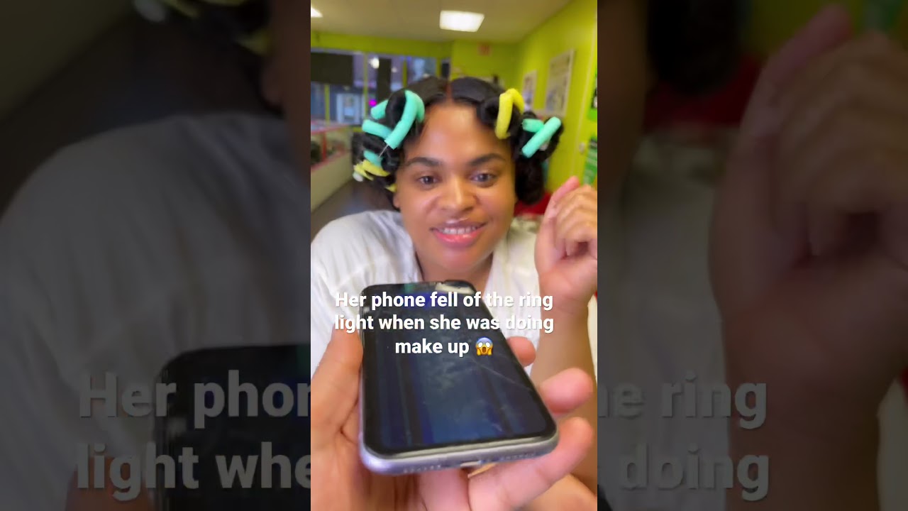 Make up tutorial went wrong,Her #iphone screen got smashed 😱 #shorts #apple #iphone13 #ios # ...