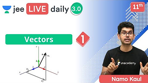 JEE: Vectors - Playlist | Class 11 | Unacademy JEE | LIVE DAILY 3.0 | IIT JEE Physics | Namo ...