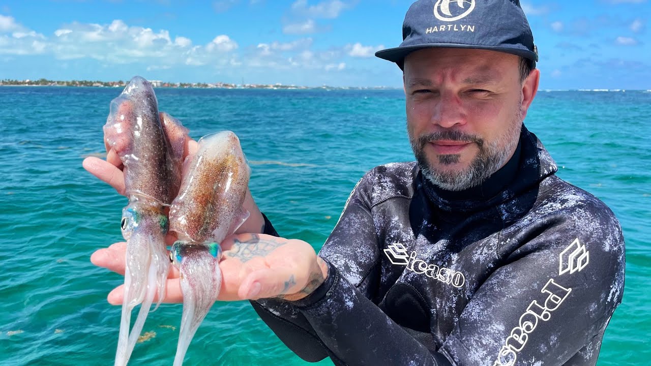 Clam and the Waterman Take BELIZE! Calamari CCC - YouTube