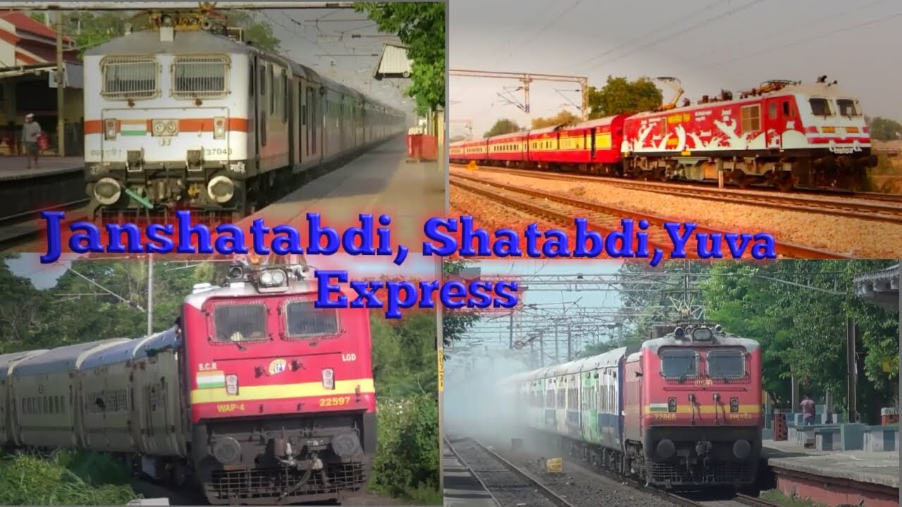 Fastest Shatabdi , Janshatabdi, Rajdhani, Mail Express || Indian Best ...