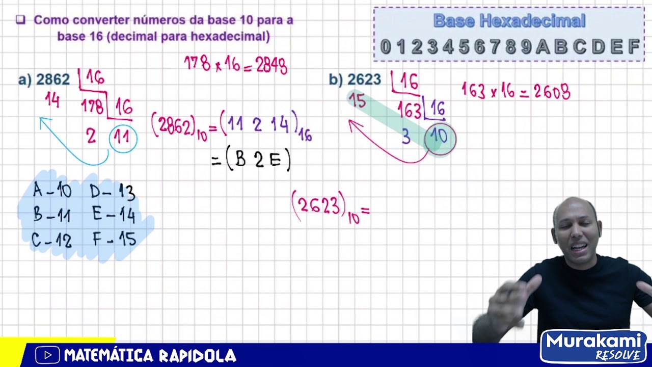 Como Converter N meros Da Base 10 Para A Base 16 Decimal Para Como Converter N meros Da Base 10 Para A Base 16 Decimal Para