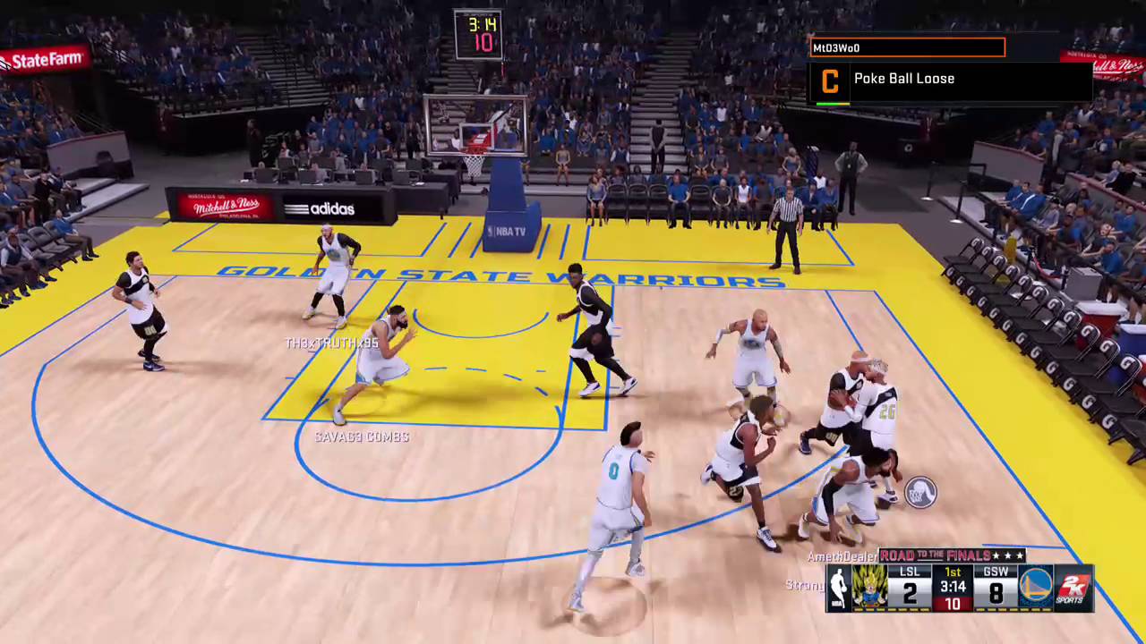 NBA 2K16 Pro-Am Tips: In-Game Example of Lockdown Team Defense - YouTube