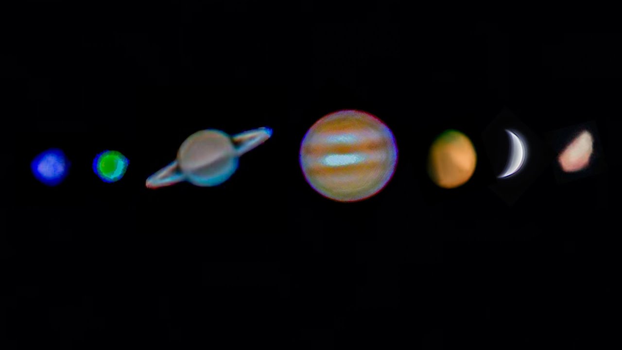 The SOLAR SYSTEM through MY TELESCOPE (including Pluto and Ceres) - YouTube