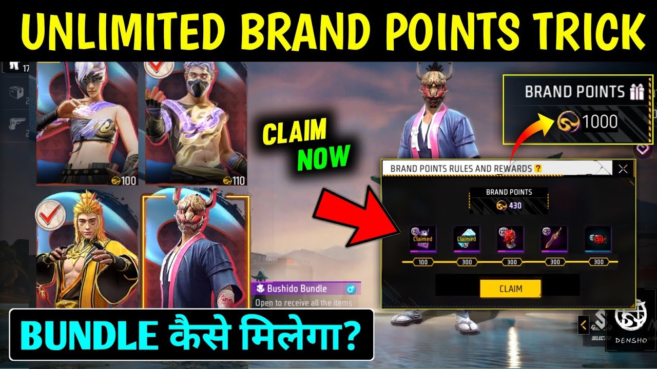 How to Get Brand Points in Free Fire | Brand Points in Free Fire Kaise ...