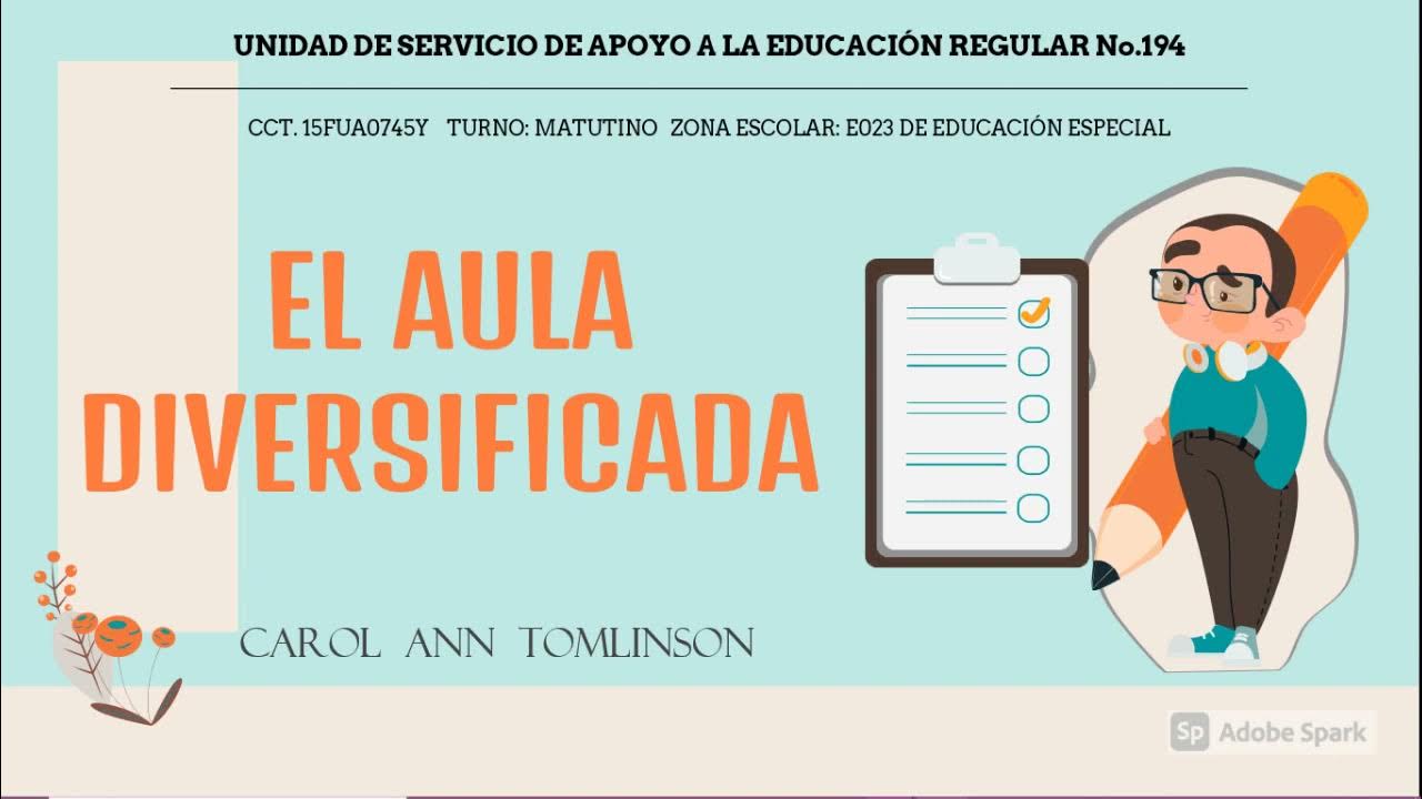 El Aula Diversificada: Agendas. Carol Ann Tomlinson - YouTube
