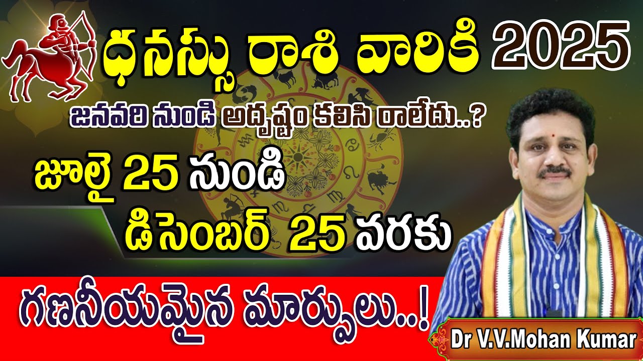 ధనస్సు రాశి వారికి రానున్న గణనీయమైన మార్పులు | Dhanussu Rashi Major ...