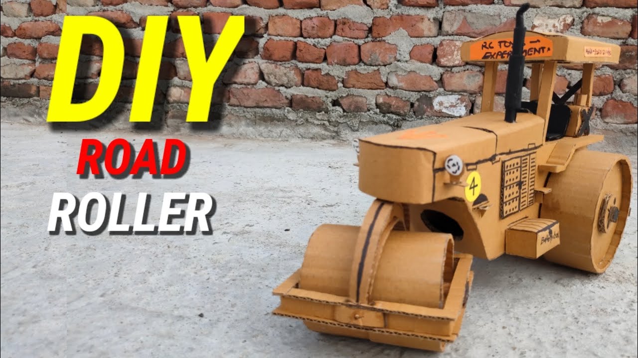 How To Make Cardboard RC Road Roller From Cardboard And Homemade ll DIY ...