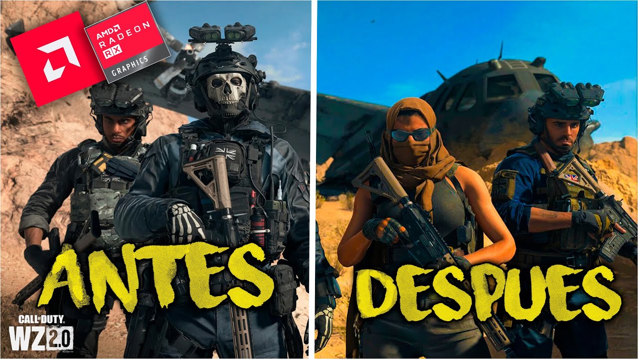 MEJORAR COLORES WARZONE 3 GRAFICAS AMD - YouTube