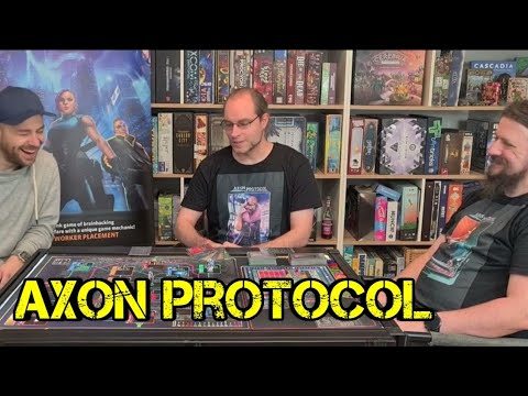 Axon Protocol - Spielübersicht - Interaktiver Cyperpunk Worker-Placer | Preview | Boardgame ...