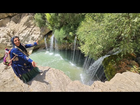 💧🏔️ The Amazing Waterfall of the Zagros | Ismat’s Mountain Adventure and a Broken Fishing Net 🌿🎣