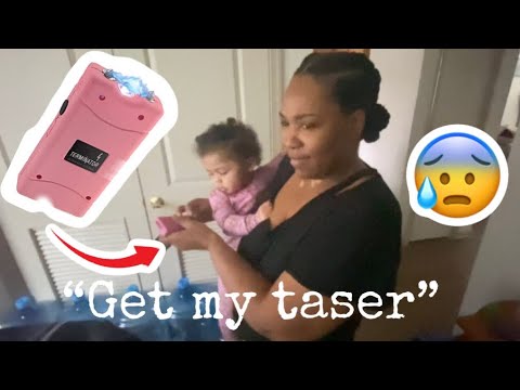 GANG BEEF PRANK ON MOM GONE WRONG!! SHE USED HER TASER 😨 - YouTube