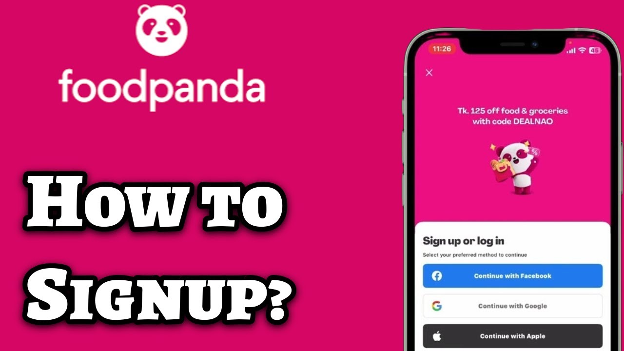 How to Sign Up for Foodpanda App? Register on Foodpanda App - YouTube