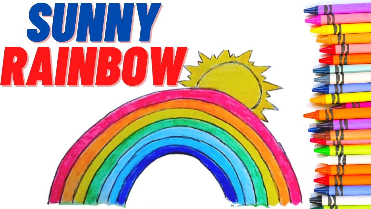 #howtodraw #drawsocute How to draw a rainbow and sun very easy - YouTube