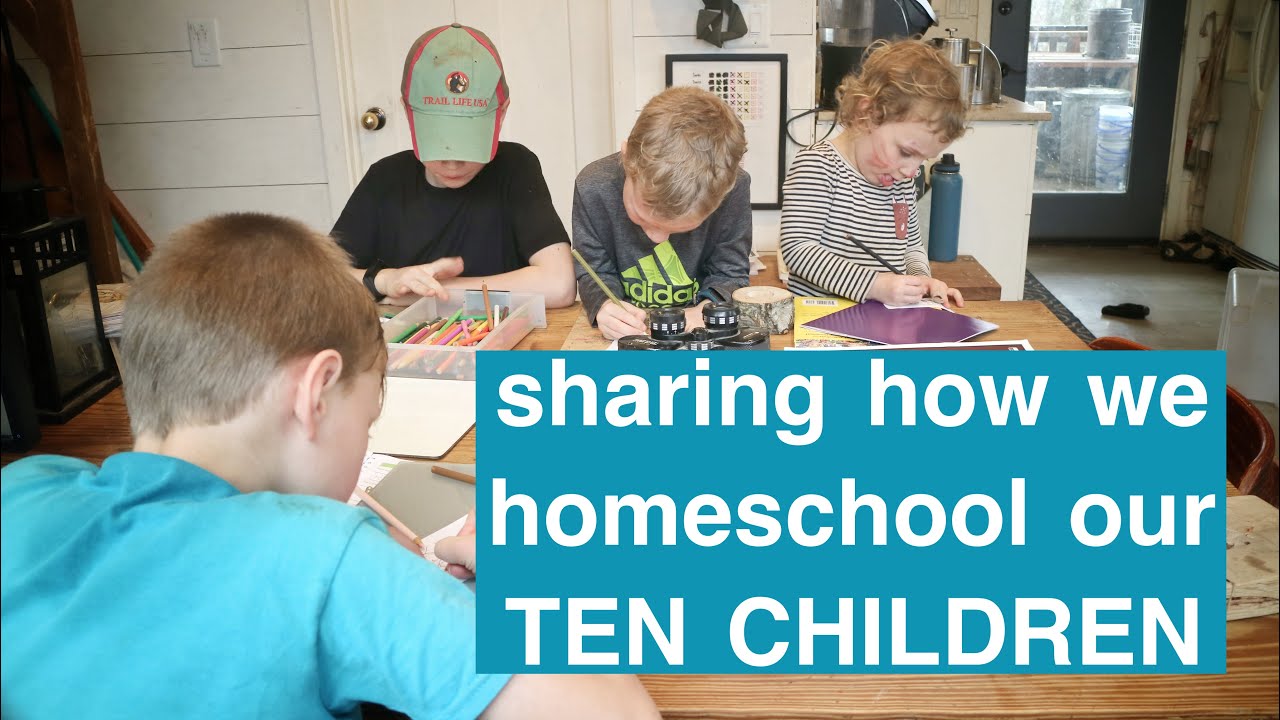HOW WE HOMESCHOOL our large family - YouTube
