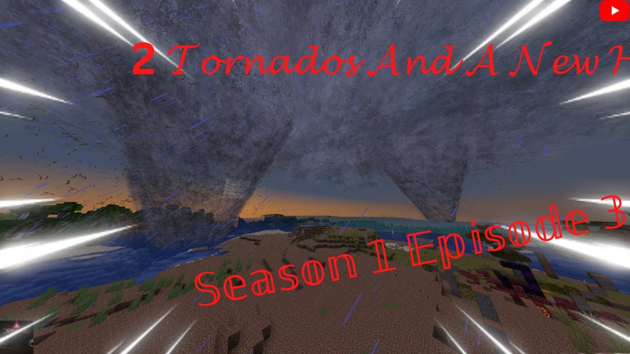 1.18.2 Minecraft Tornado Survival S1 E3 --2 Tornados And A New House!-- - YouTube