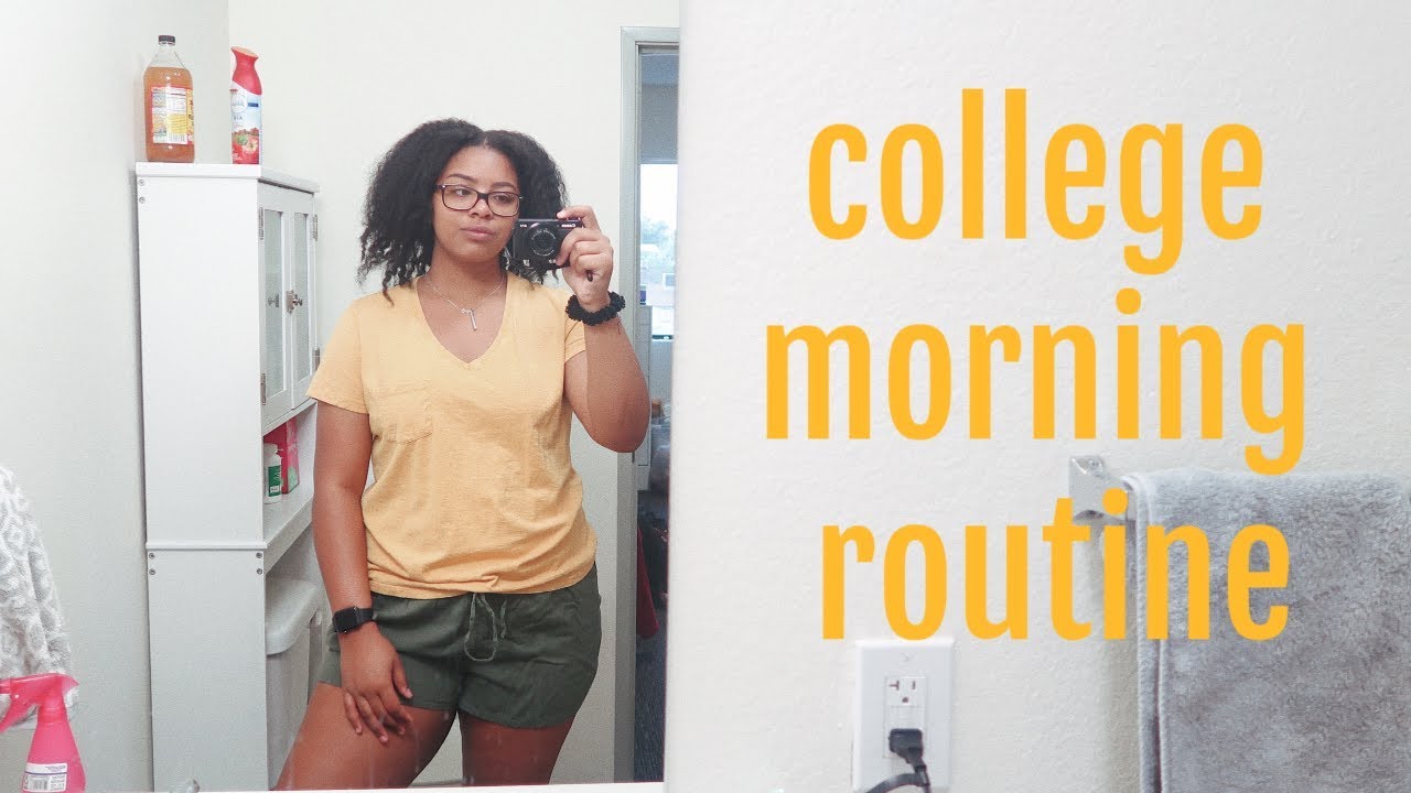 my REAL college morning routine - YouTube