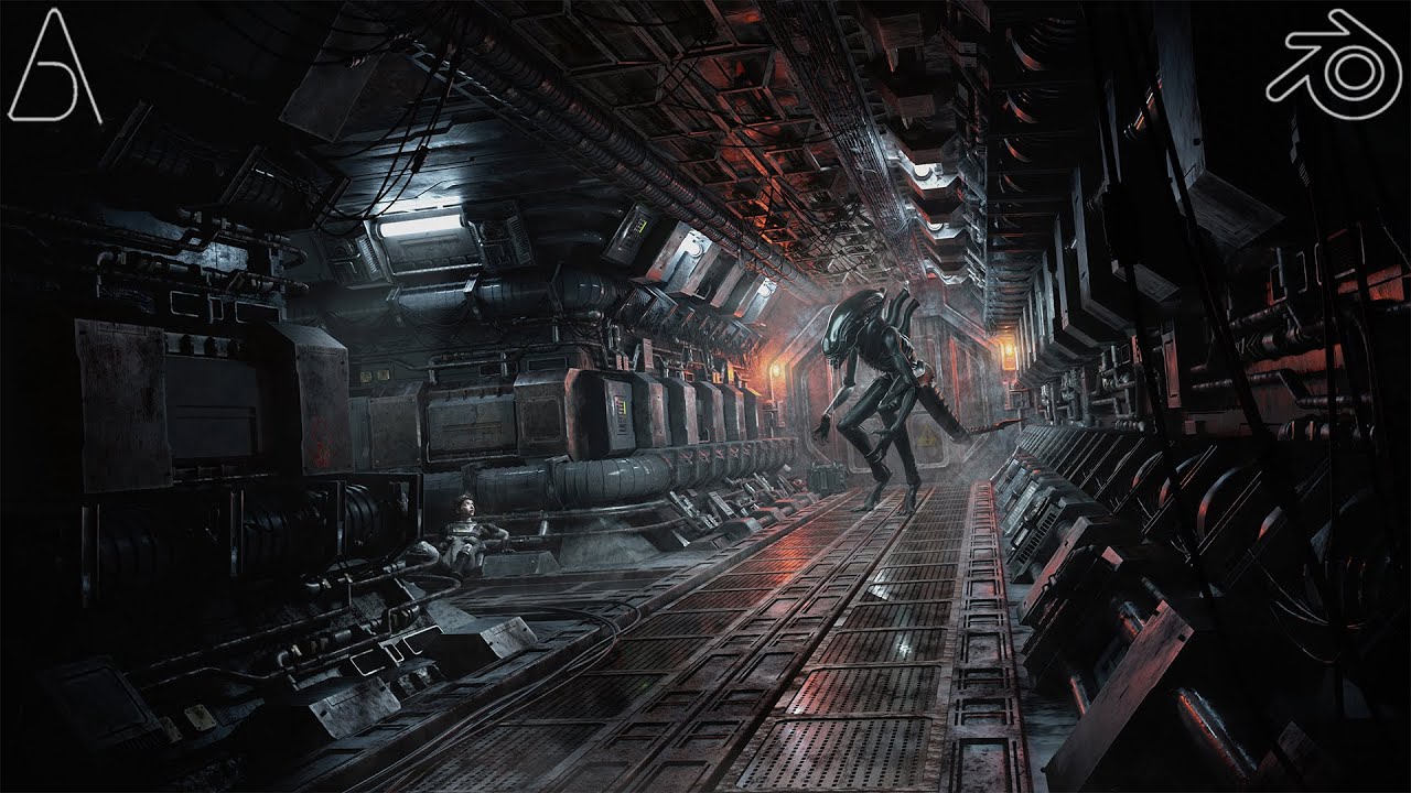 Alien: Romulus Concept Design | 3D Modeling in Blender 4.3 - YouTube