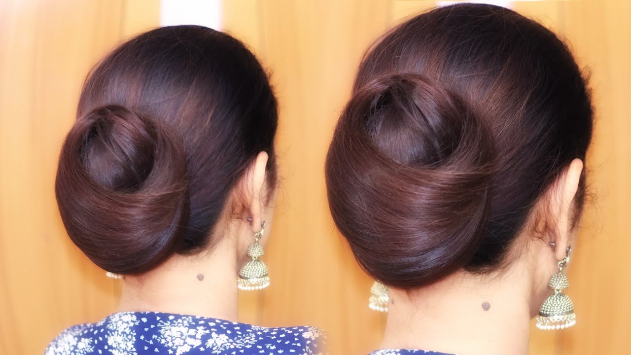 Graceful 💕 Roll-Up Bun Tutorial | Easy & Simple Hairstyle for Any ...
