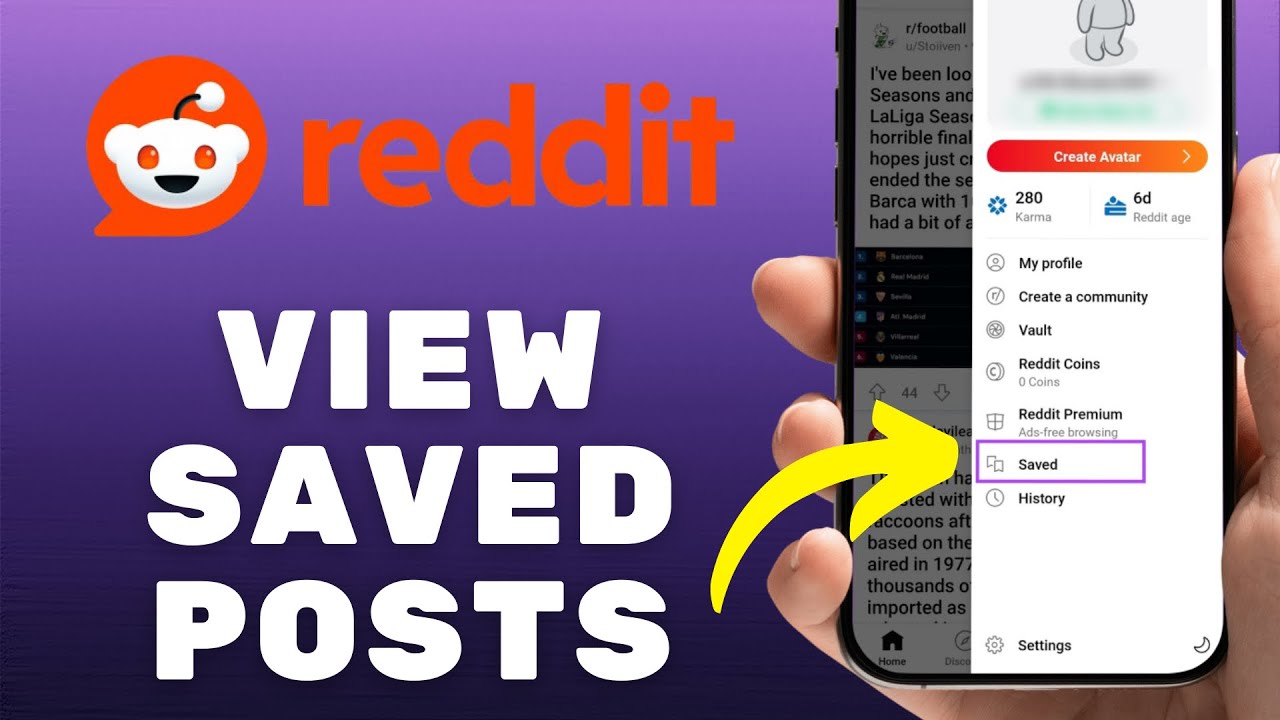How to Access Saved Content on Reddit - YouTube