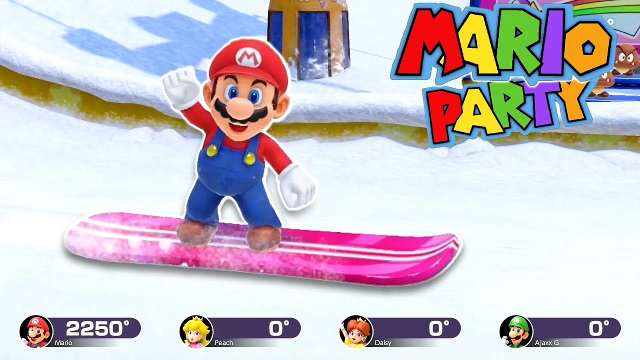 Mario Party Games Girls vs Guys | Snow whirled, Hide and Sneak - YouTube