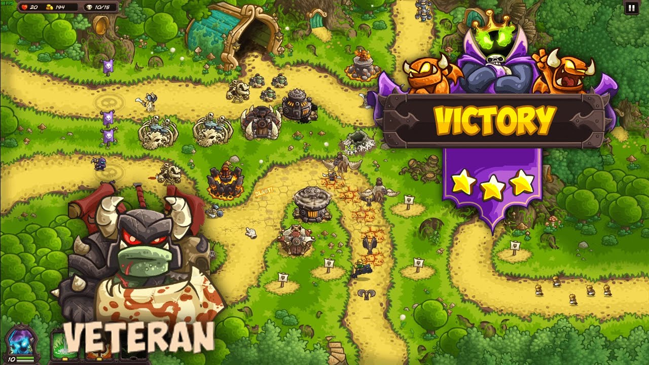 SIlveroak Outpost | Veteran | 3 Stars | Kingdom Rush Vengeance - YouTube