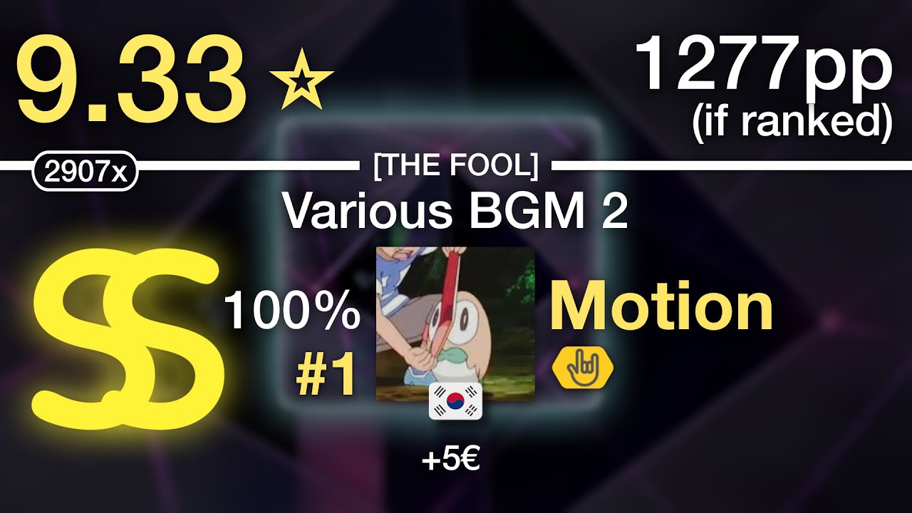 💝9.33⭐Motion | Wizet, Nexon - Various BGM 2 [THE FOOL] +HR #1 1277pp SS ...