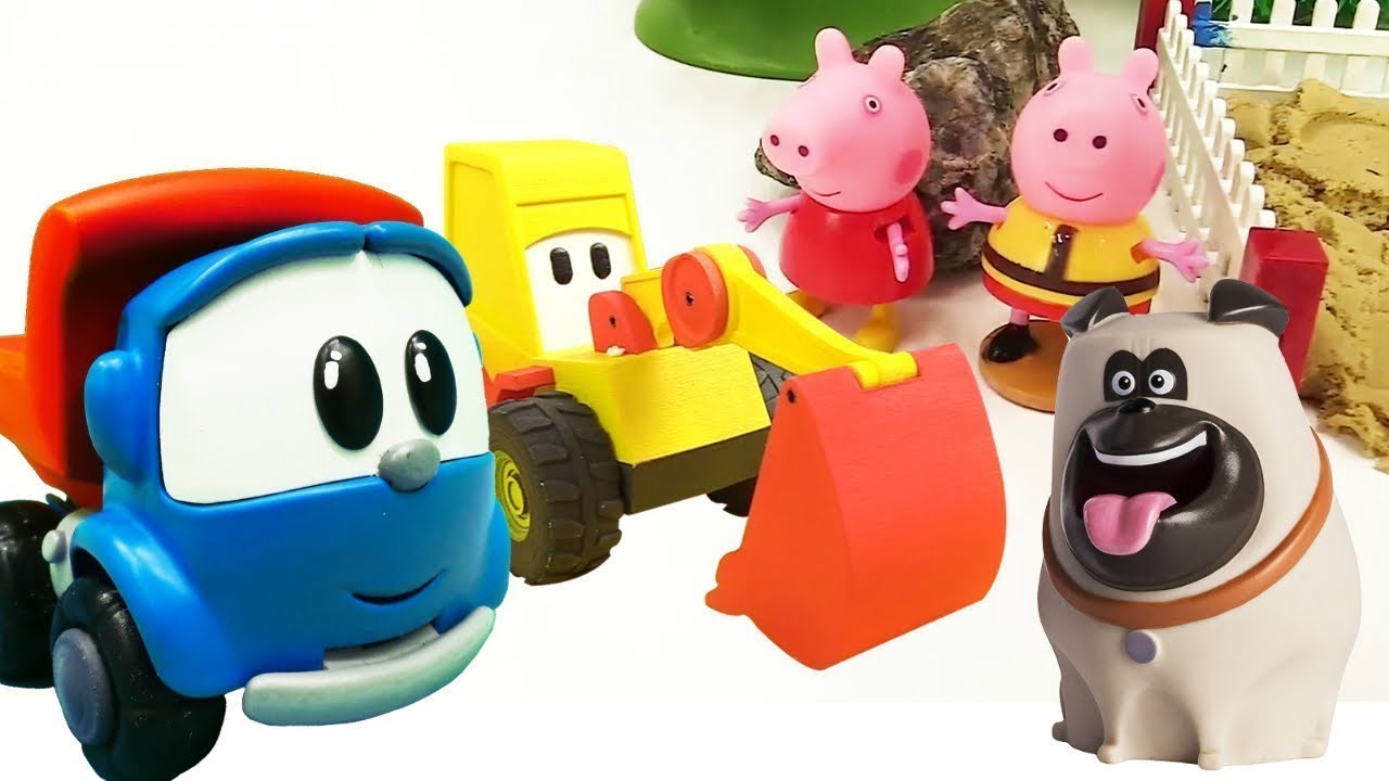 Leo el camión. Un parque para Piggy Peppa. Vídeo infantil. - YouTube