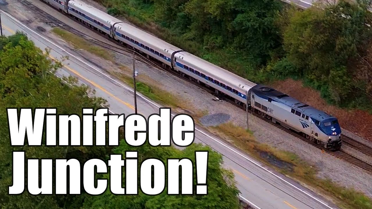 Amtrak's Cardinal Passing Thru At Winifrede Junction! - YouTube
