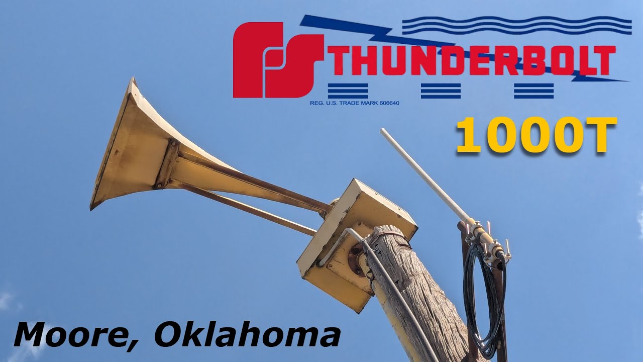 Federal Signal THUNDERBOLT 1000T Test in Moore, OK - YouTube