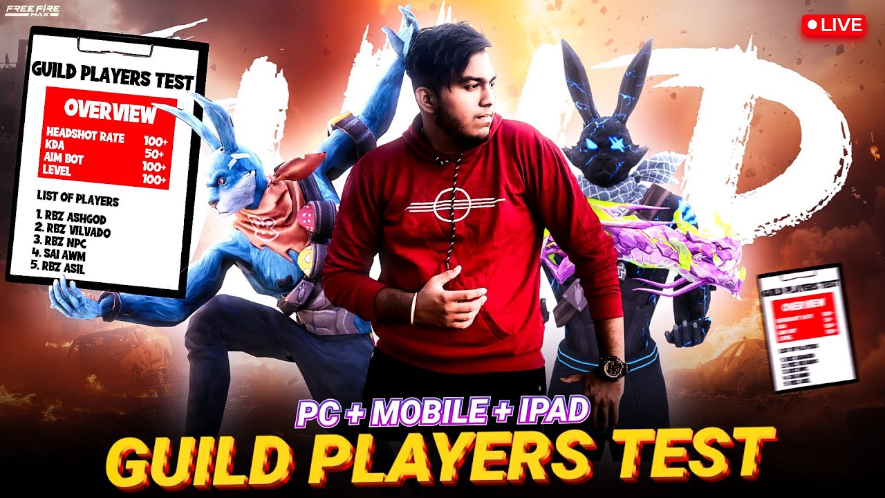 💥Guild Players Testing - 1 VS 6 Challenges to Guild Players on Live💥 ...