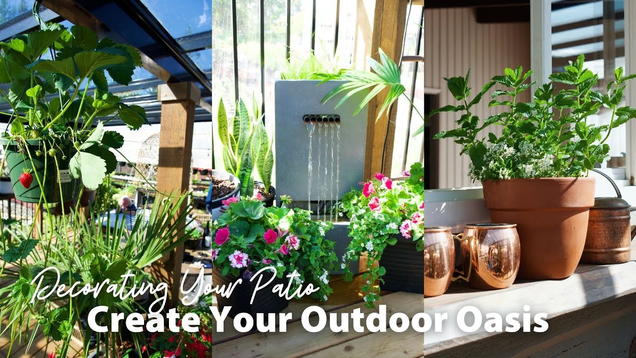 Decorating Your Patio: Create Your Own Outdoor Oasis - YouTube
