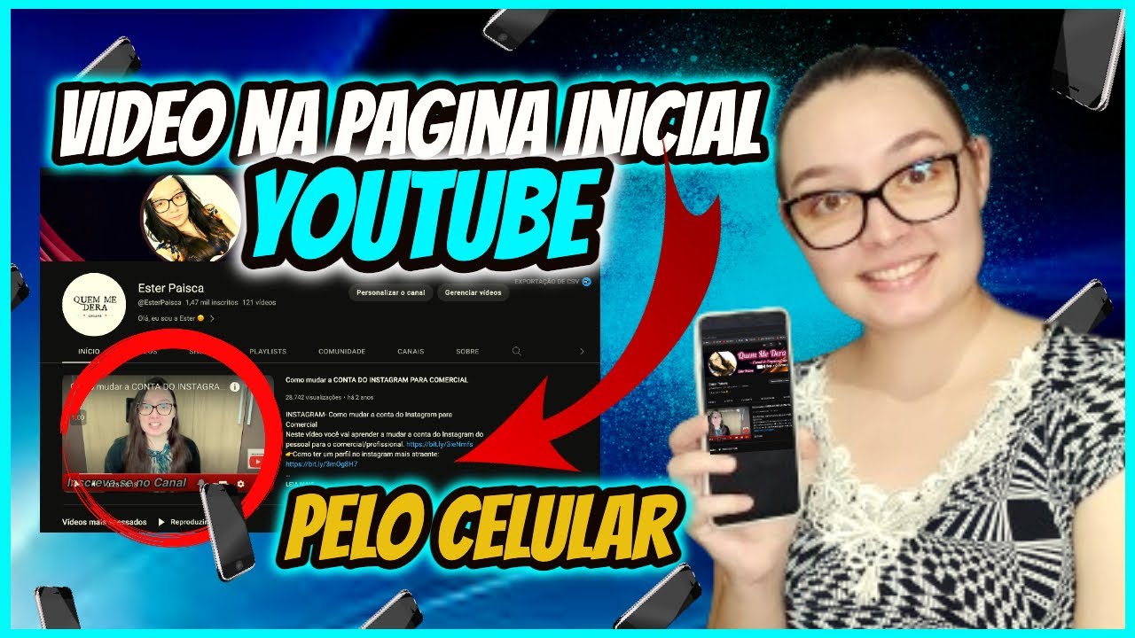 Como Colocar Video na Pagina Inicial do Youtube pelo Celular. - YouTube
