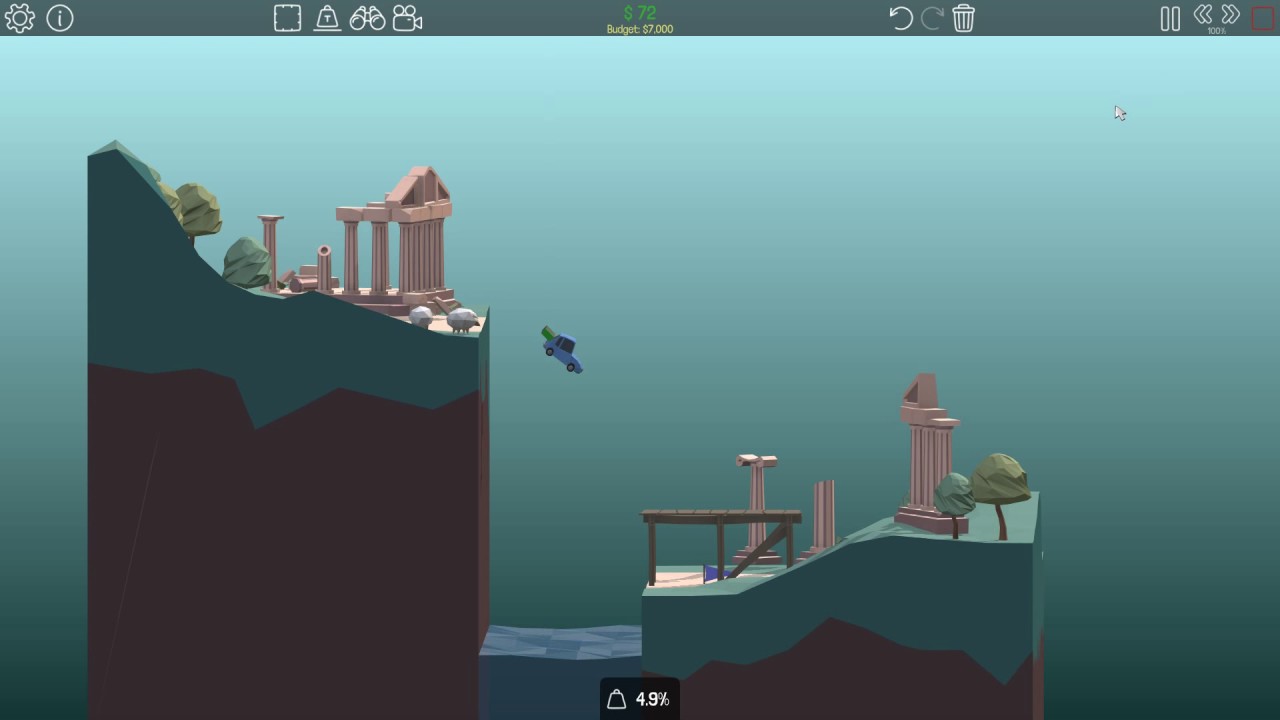 Poly Bridge 4-8 Downward Tube Cheat 72 dollars cost - YouTube