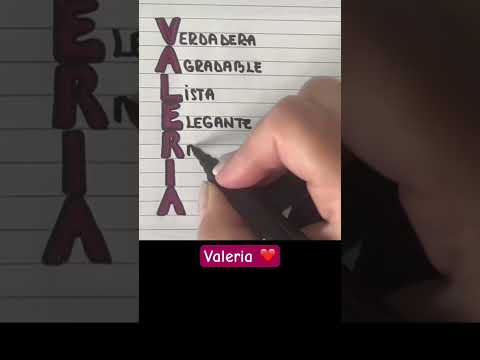 Significado del nombre VALERIA #nombre #significado #valeria