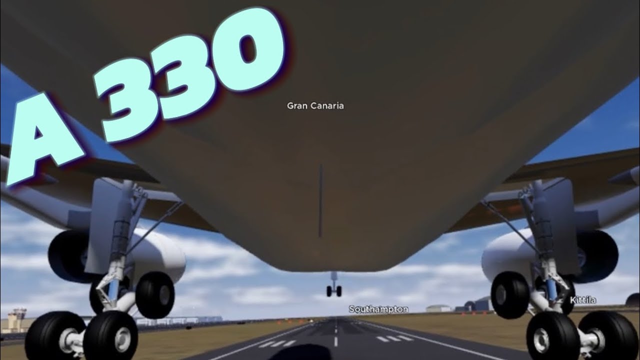 Landing a A330 in project flight - YouTube