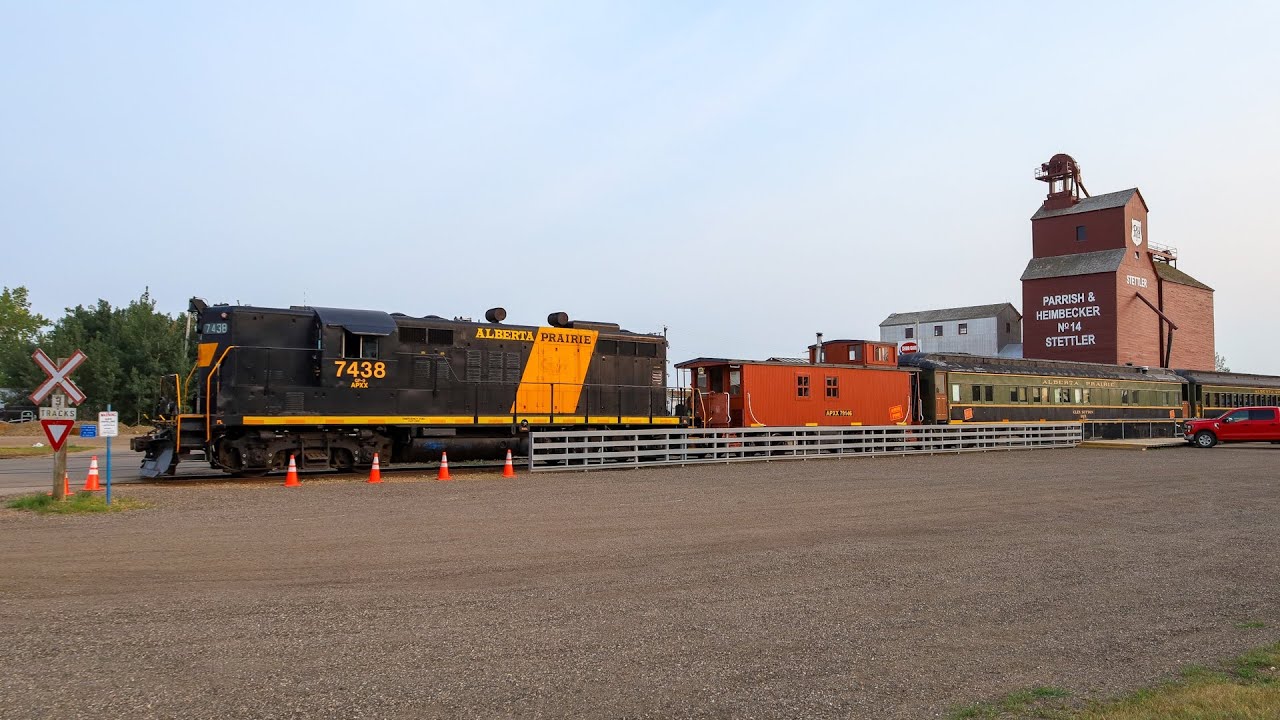 Riding The Alberta Prairie Railway Big Valley Dinner Train - YouTube