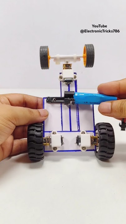 Rc car Powered by DC Motor /How To Make Remote car with DC motor ...