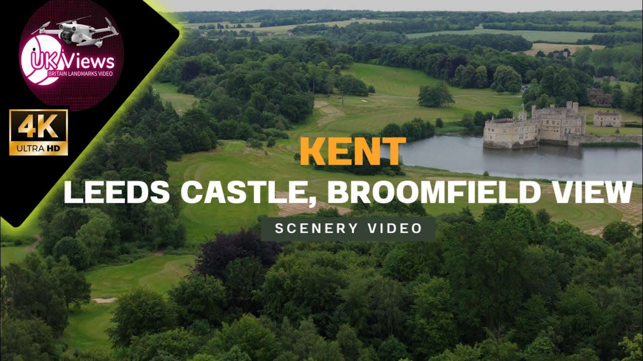 Leeds Castle Drone Footage | Breathtaking Views, 4K Aerial Relaxation ...