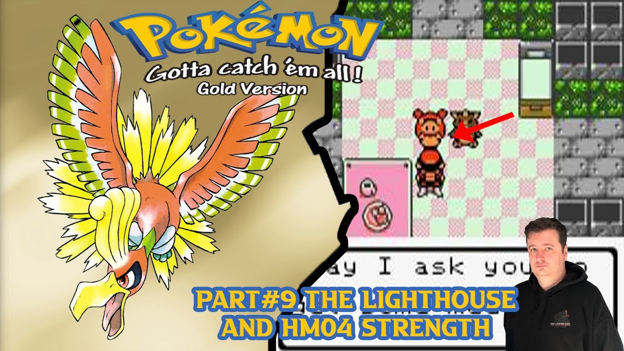 POKEMON GOLD PART#9 THE LIGHTHOUSE AND HM04 STRENGTH - YouTube