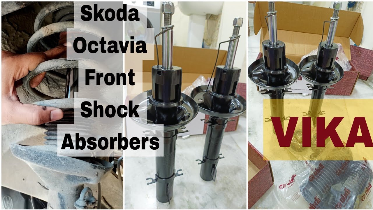 Skoda Octavia front shock absorbers VIKA BRAND #Review - YouTube