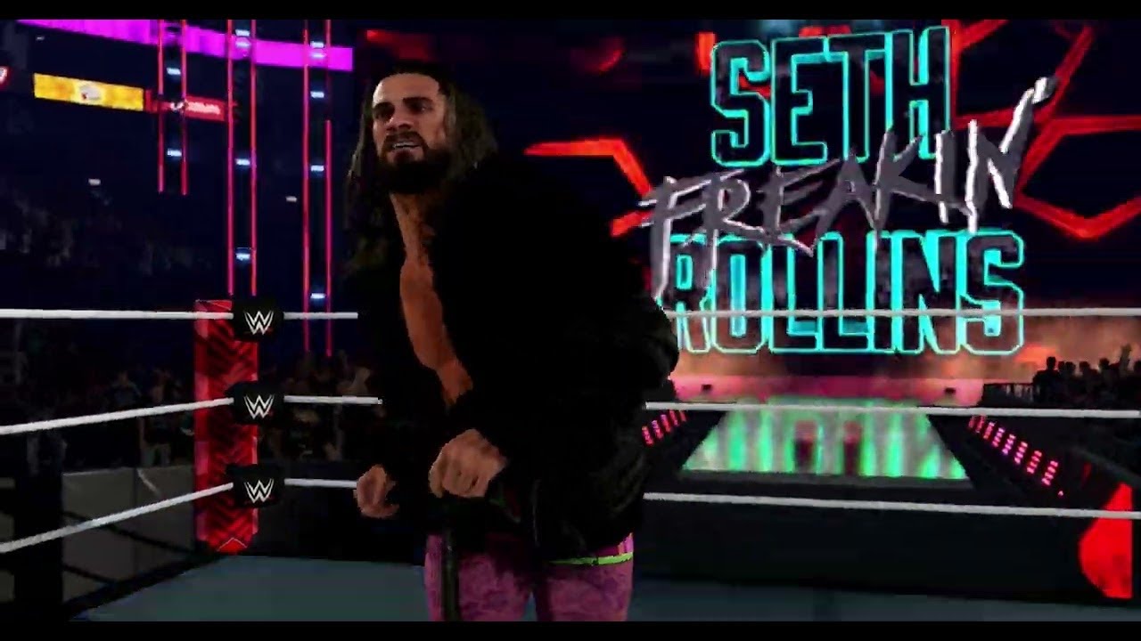 DREW MCINTYRE VS SETH ROLLING WORLD HEAVYWEIGHT CHAMPIONSHIPS ...