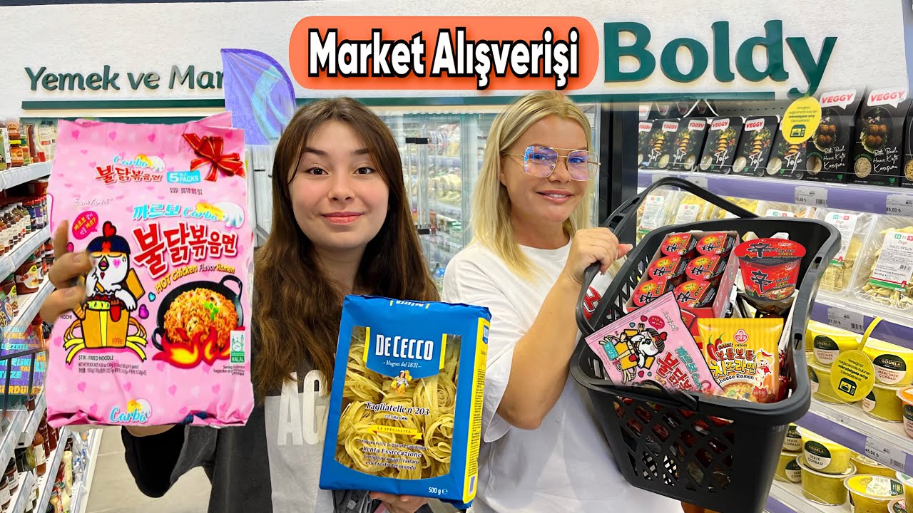 BOLDY MARKET ALIŞVERİŞİ VLOG | Kore Yemekleri Anne Kız @esılabıltekın ...